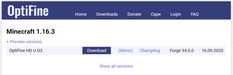 Minecraft最適化MOD OptiFine 1.16.2 リリース情報＆導入方法 | まいんくらふと.みっくすじゅーす